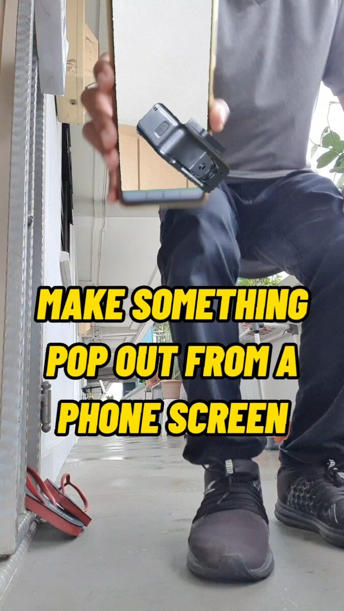 How to Make an Object Pop Out from a Phone Screen Using Capcut Green ...